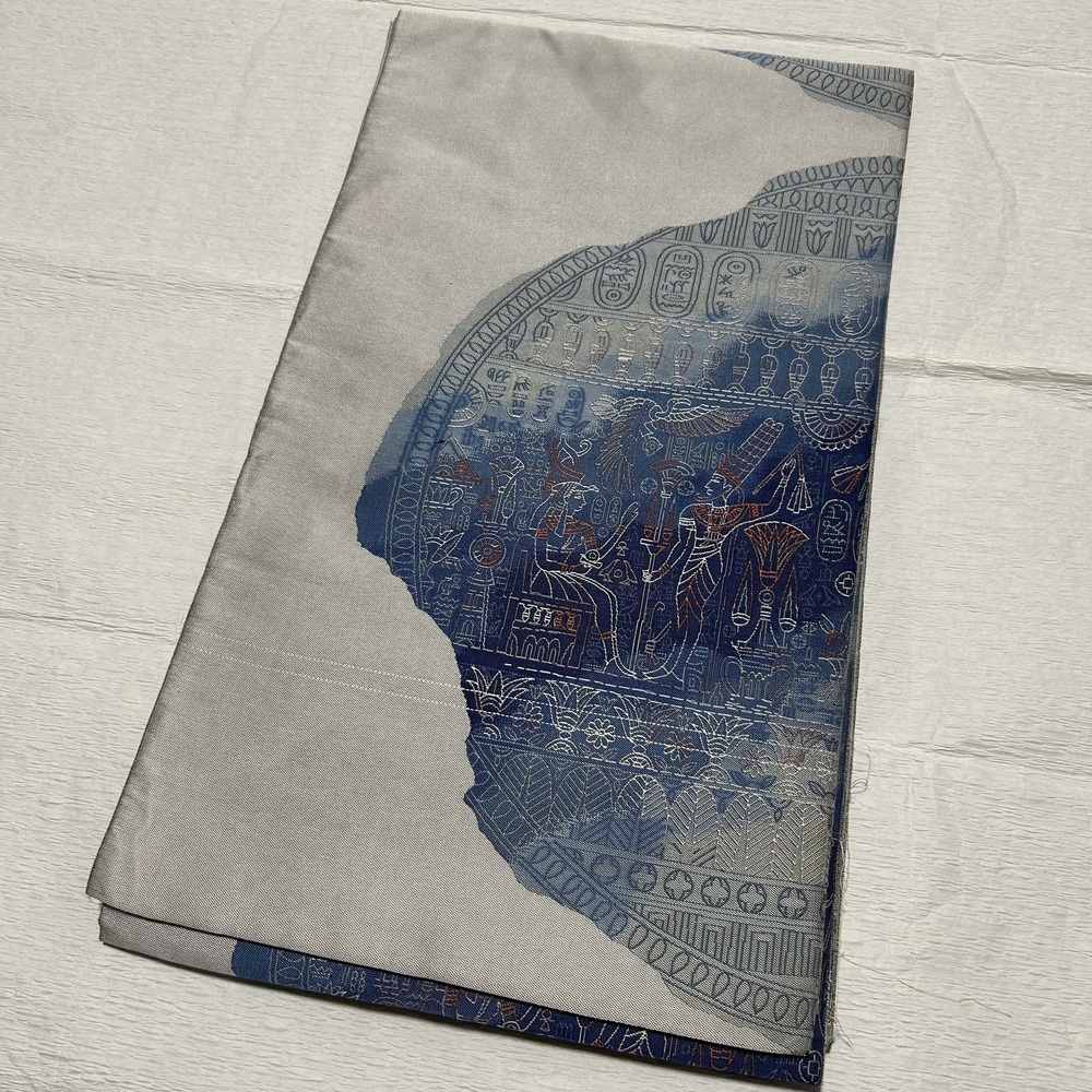 袋帯 エジプト柄 六通 平和屋着物○六通柄袋帯 エジプトコプト文様